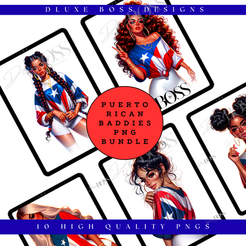 Puerto Rican Baddies PNG Bundle – Dluxe Boss Designs